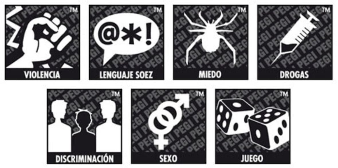 Código PEGI en los videojuegos y sus clasificaciones
